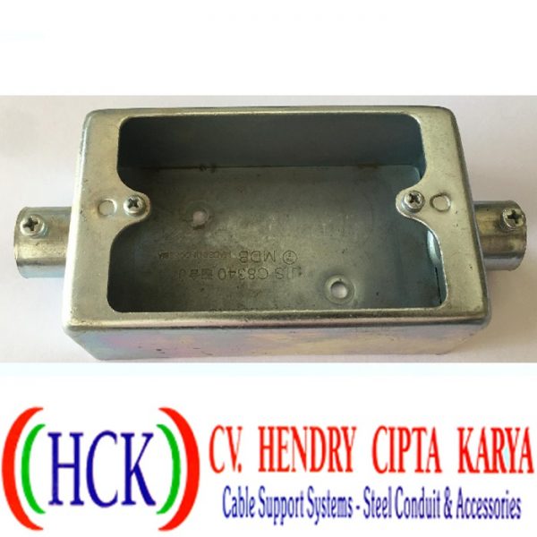 Switch Box 2 Way Stright E-25 - HCK - Steel Conduit | CV Hendry Cipta Karya